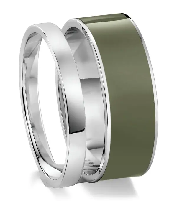 REPOSSI White Gold 2-band Berbere Ring