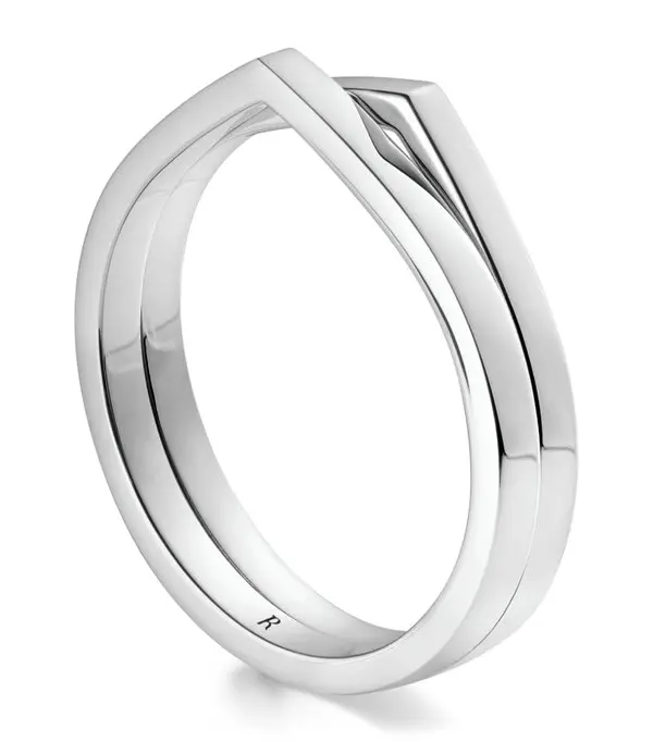 REPOSSI White Gold Antifer 2-band Ring