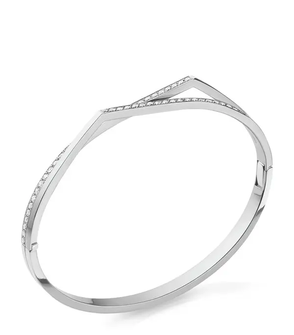 REPOSSI White Gold And Diamond Antifer Bangle