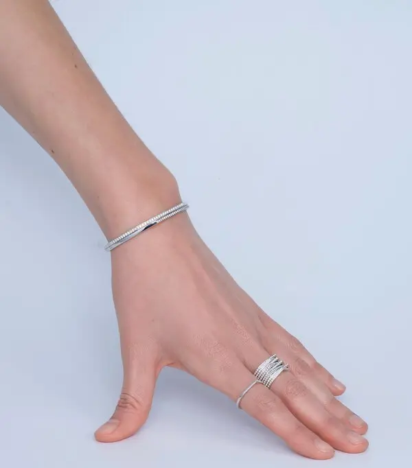 REPOSSI White Gold And Diamond Antifer Ring