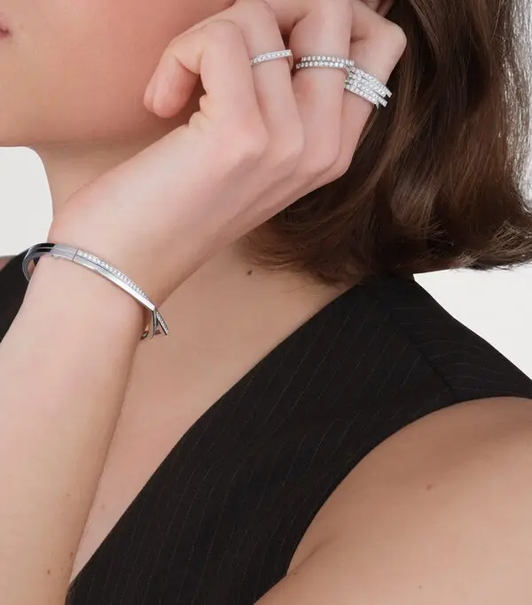 REPOSSI White Gold And Diamond Antifer Ring