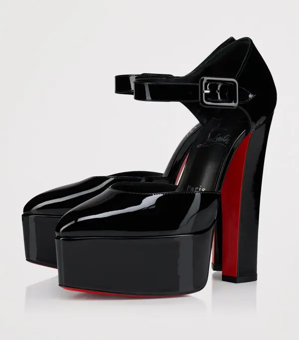 CHRISTIAN LOUBOUTIN Jenna Buckle 150 Patent Pumps