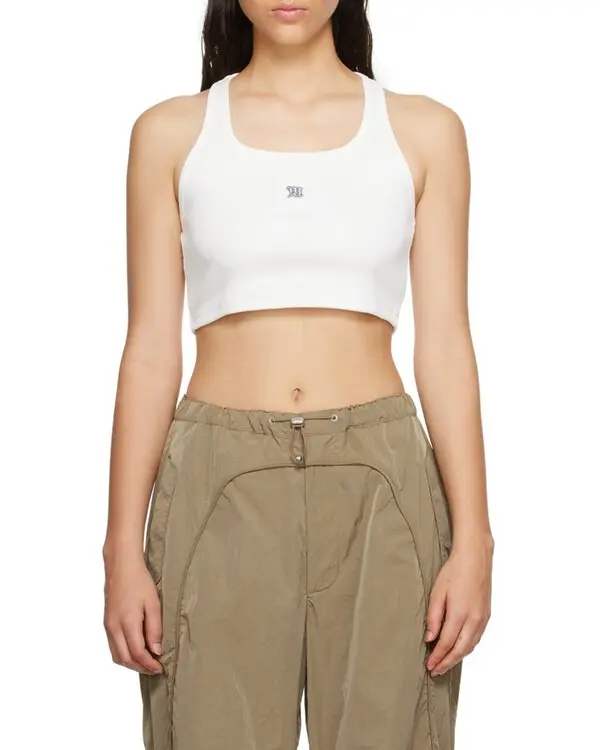 MISBHV Logo Embroidered Ribbed Tank Top