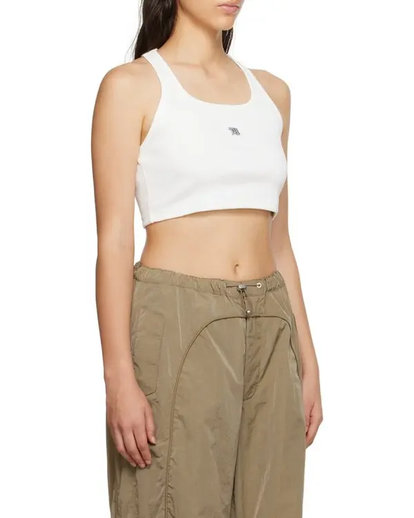 MISBHV Logo Embroidered Ribbed Tank Top