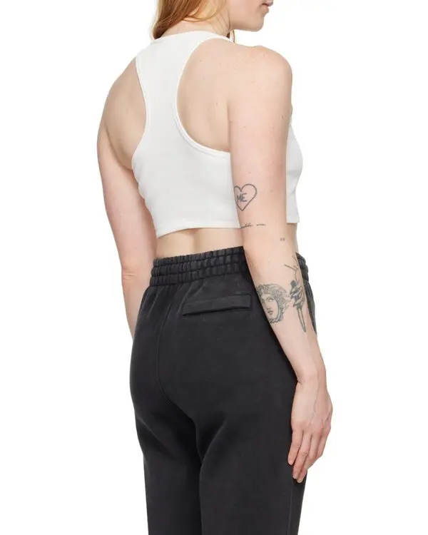 MISBHV Logo Embroidered Ribbed Tank Top
