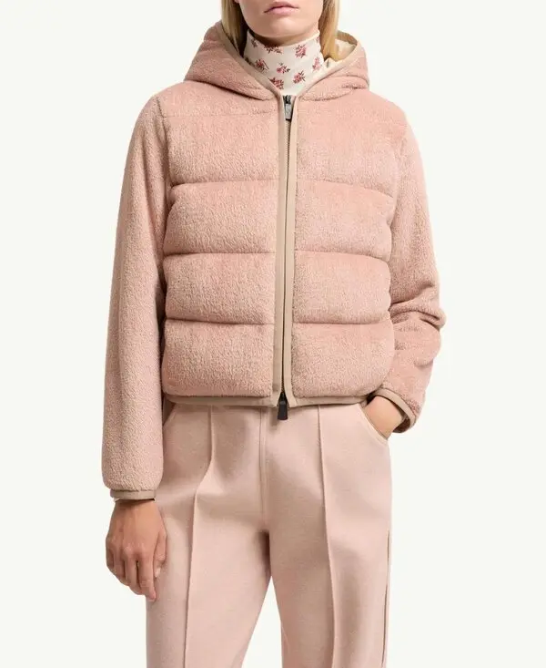 Moncler Padded Fleece Hooded Jacket