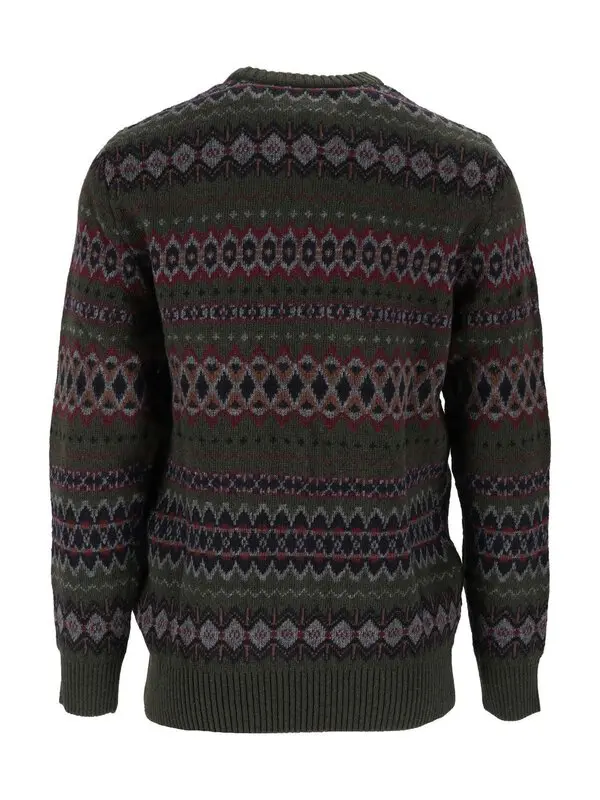 Barbour Crew Neck Fair Isle Knit Sweater