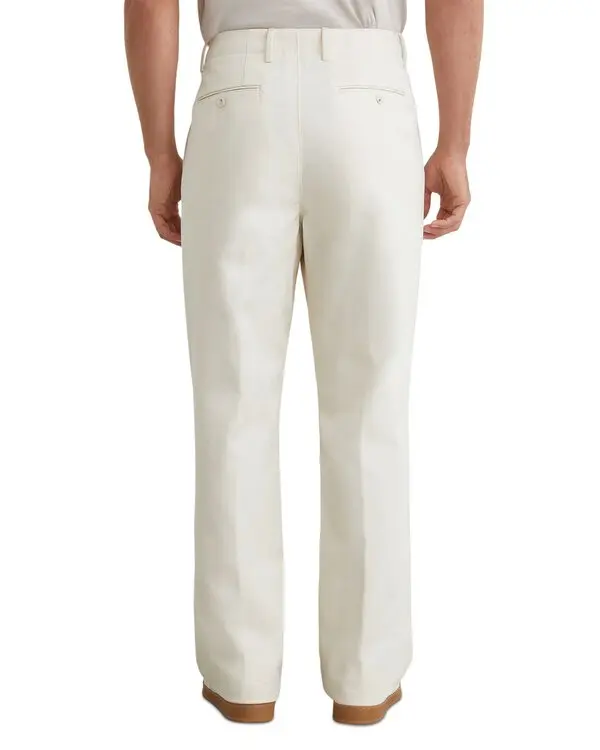 REISS Look Cotton Pleated Pants - Stone