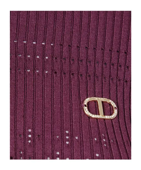 TWINSET Ribbed Knit Sweater