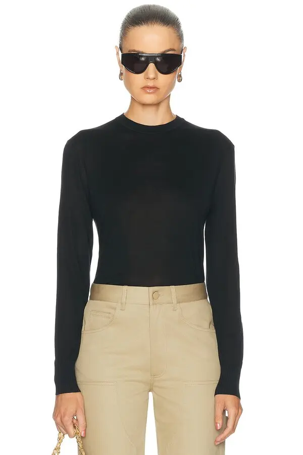 Renggli Crewneck Sweater In Black - Ink