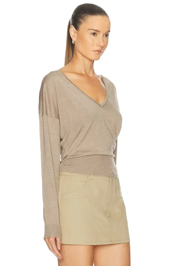Renggli Silk Cashmere V Neck Sweater