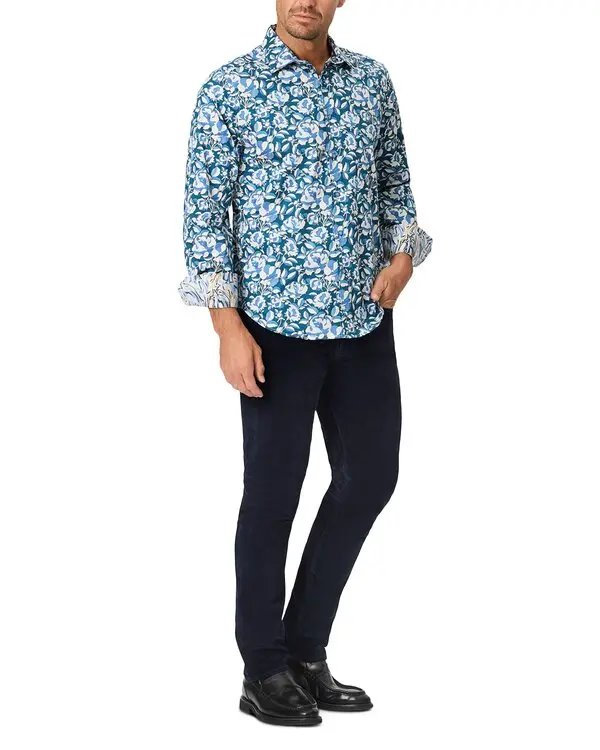 Robert Graham Euclid Long Sleeve Cotton Stretch Shirt - Multi