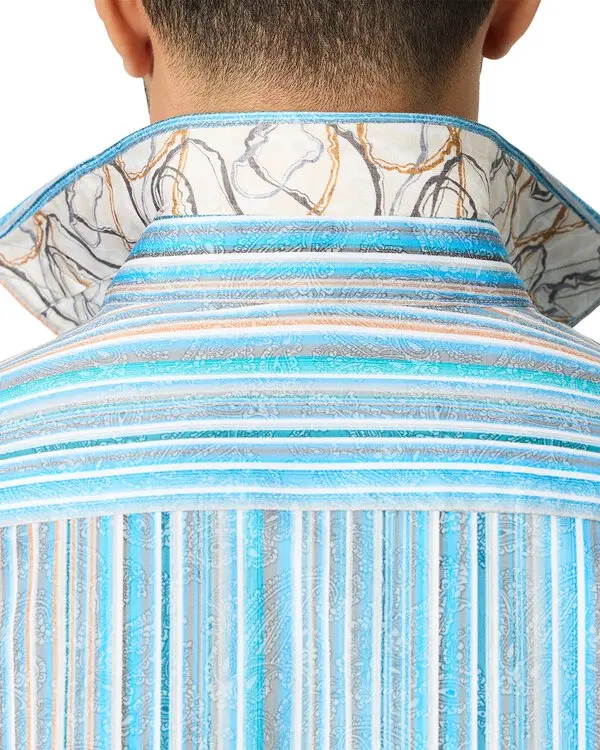 Robert Graham Rehan Long Sleeve Cotton Stretch Shirt - Multi