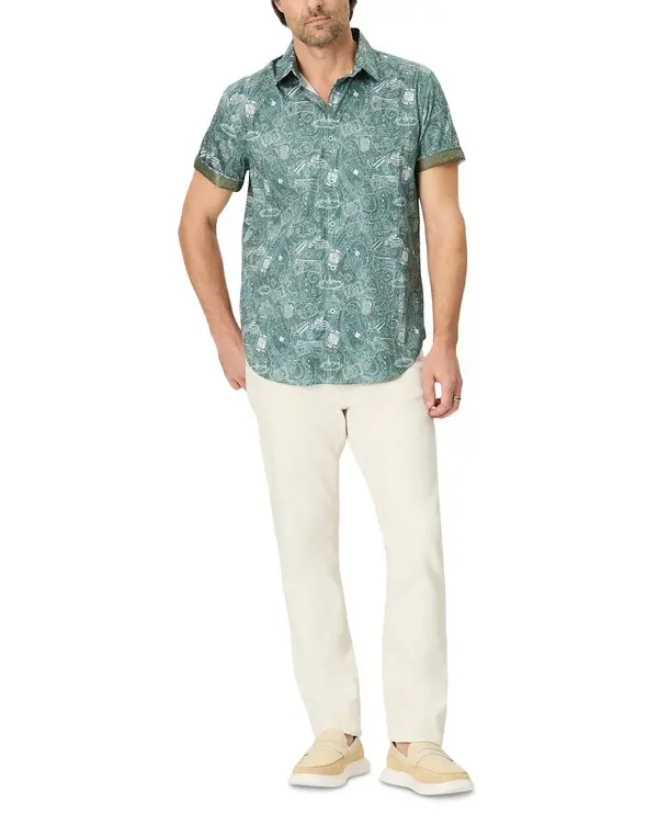Robert Graham The Vault Short Sleeve Cotton Stretch Shirt