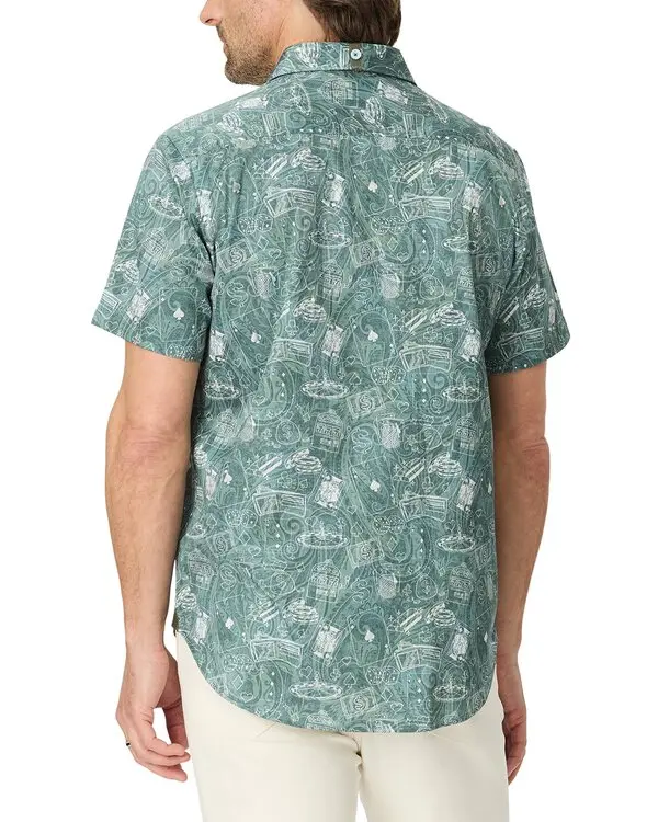 Robert Graham The Vault Short Sleeve Cotton Stretch Shirt