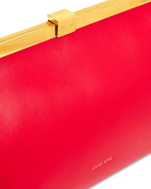 ANINE BING Tango Small Leather Clutch