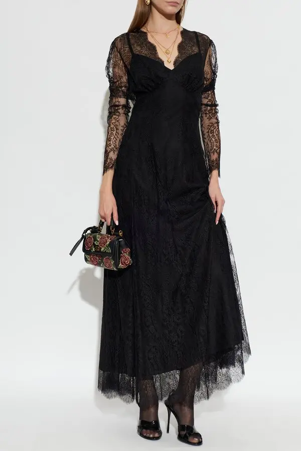 Dolce & Gabbana Long Lace Dress By