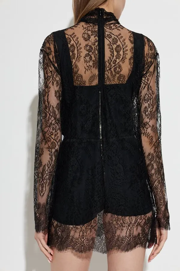 Dolce & Gabbana Lace Long-sleeve Top