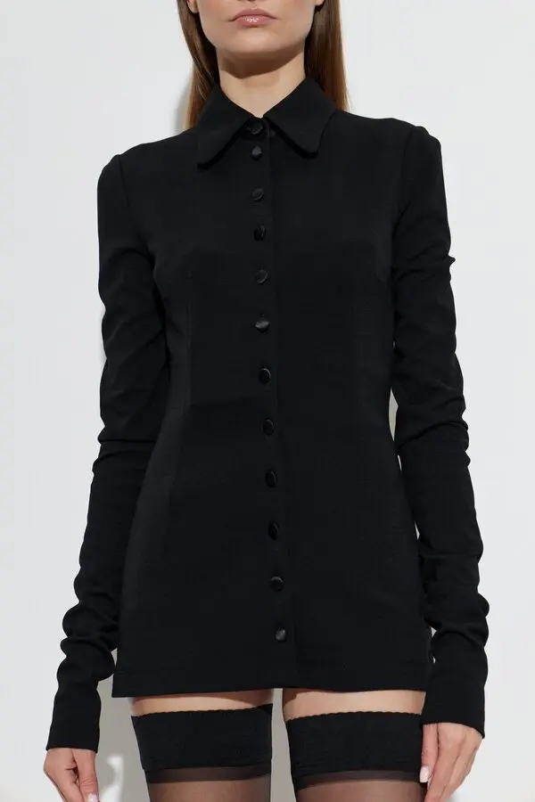 Dolce & Gabbana Fitted Wool Shirt