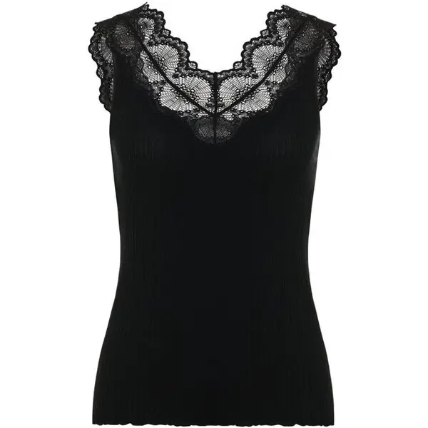 AYJE Dahlia Lace-detail Camisole - Black