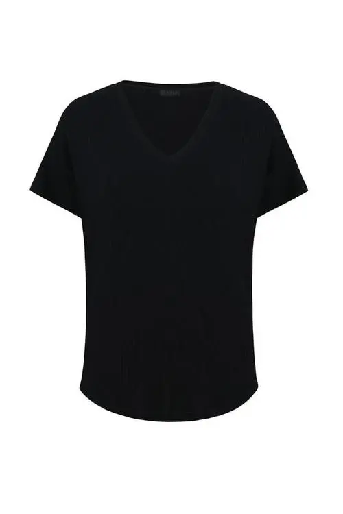 AYJE Ultra Comfort V Neck T-shirt - Black