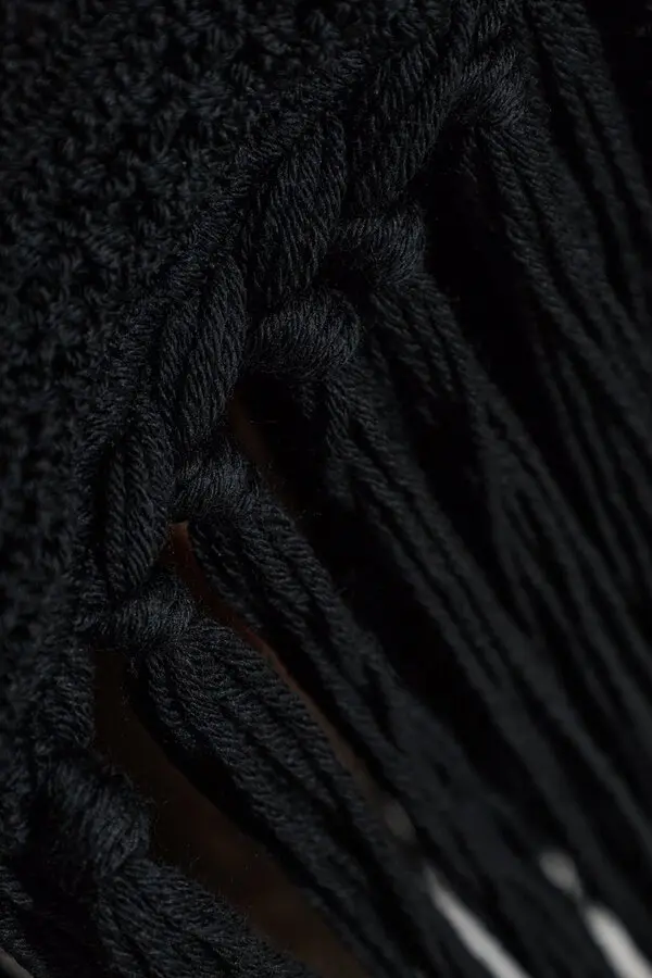 Dolce & Gabbana Wool Cardigan With Fringes