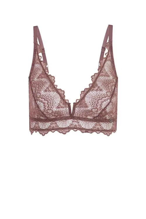 AYJE Flame V Detail Bralette - Medium Brown
