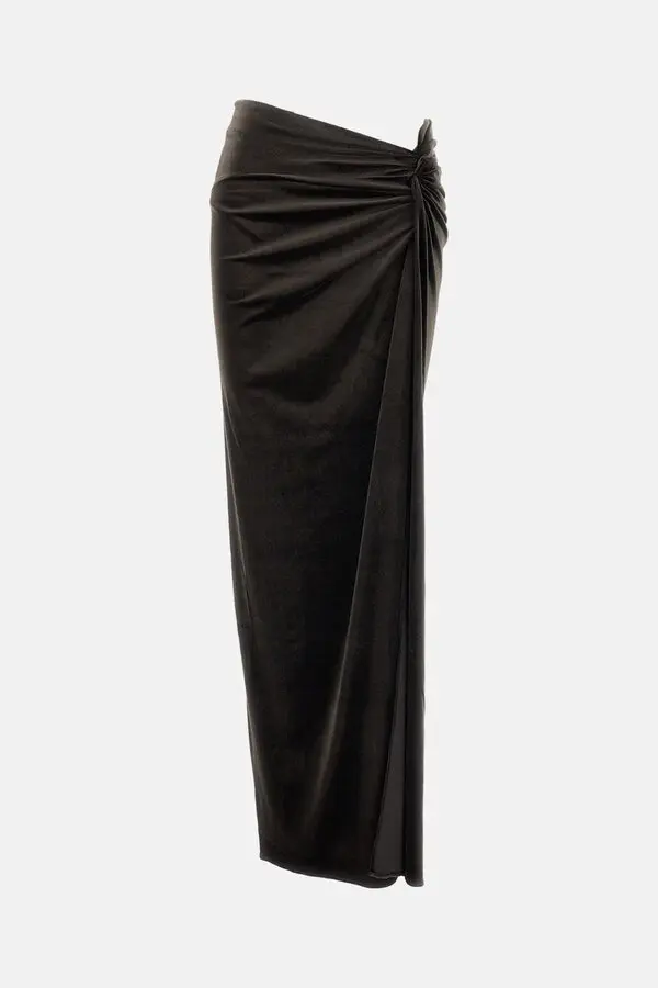 Andamane Zohra Twist Detail Maxi Skirt - Multicolor
