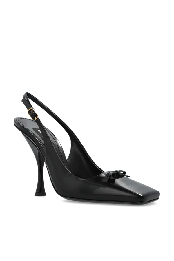 Dolce & Gabbana Patent Leather Slingback Pumps By
