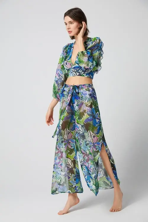 AYJE Flowers Anemon Pants - Blue
