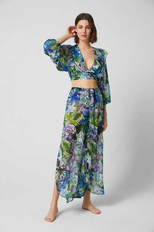 AYJE Flowers Anemon Pants - Blue
