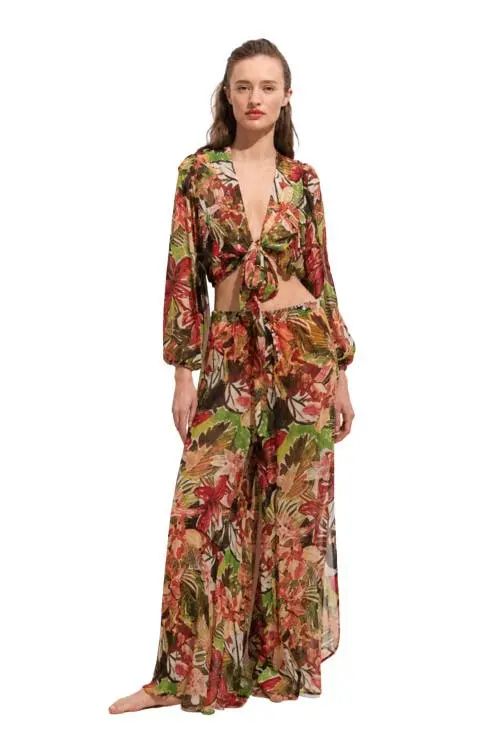 AYJE Flowers Anemon Tee Top - Red