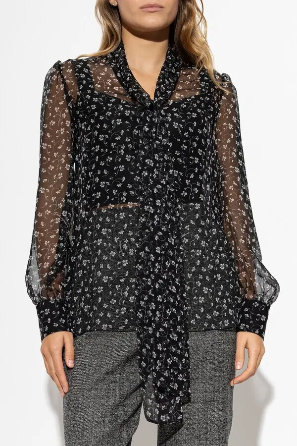 Dolce & Gabbana Silk Floral Motif Shirt