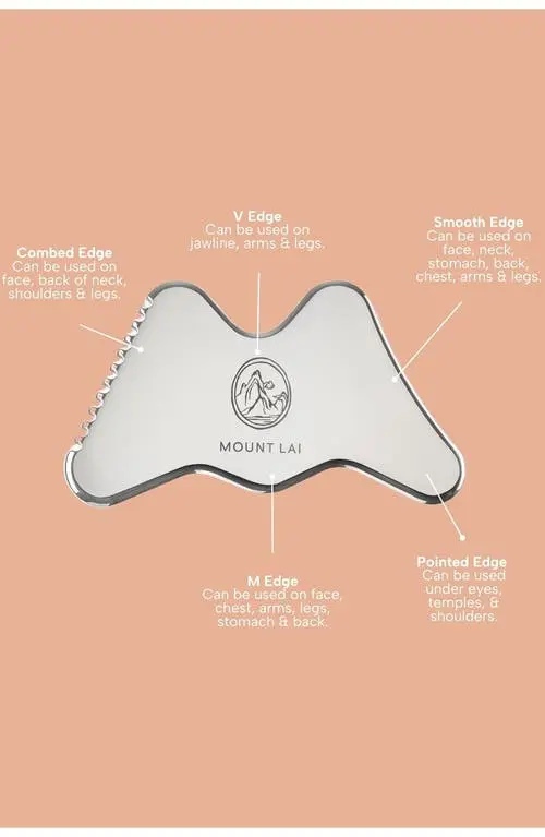 MOUNT LAI Vitality Qi Stainless Steel Gua Sha Contour Tool