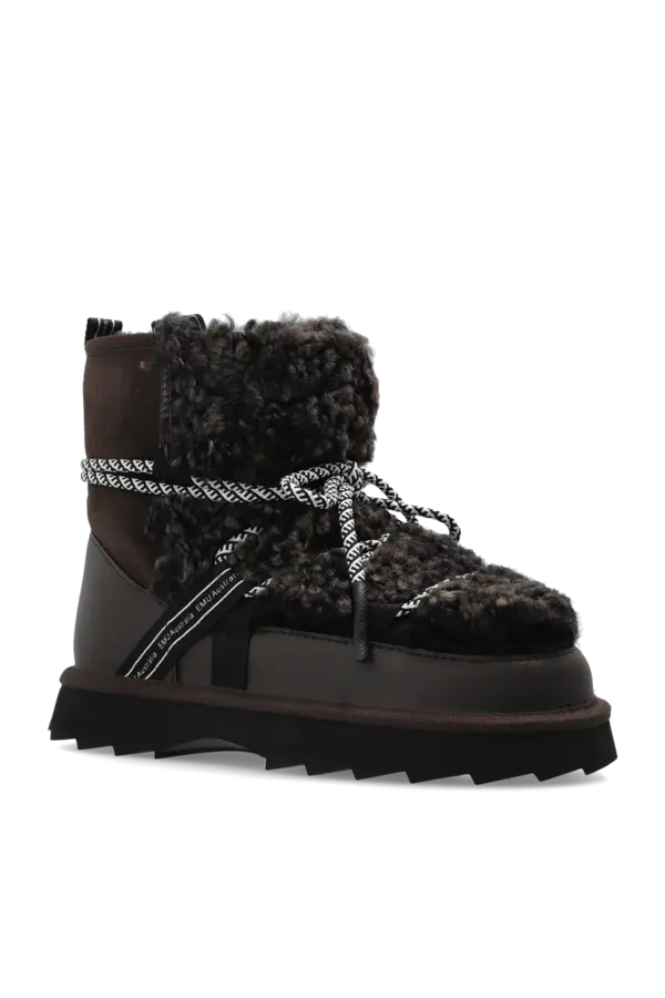 EMU AUSTRALIA Blurred Teddy Snow Boots – Dark