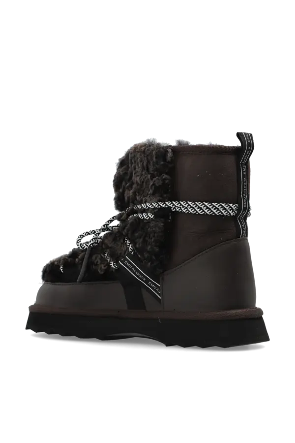 EMU AUSTRALIA Blurred Teddy Snow Boots – Dark