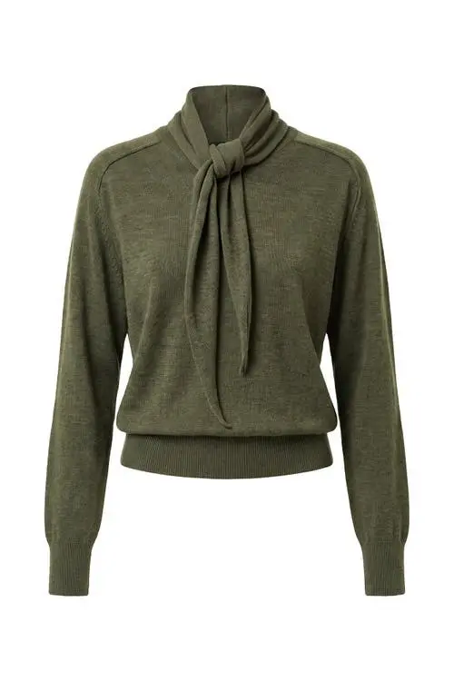 NICHOLAS Veda Tie Neck Sweater