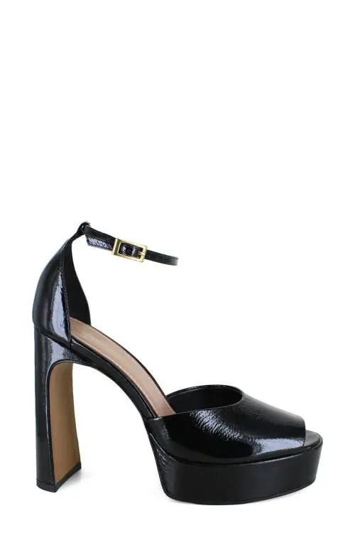 Bcbgmaxazria Kasper Ankle Strap Platform Sandal - Black