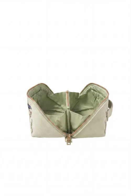 ELIZABETH SCARLETT Wild Orcas Open Flat Makeup Bag
