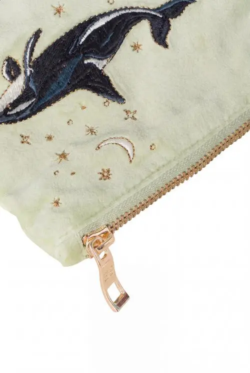 ELIZABETH SCARLETT Wild Orcas Everyday Pouch
