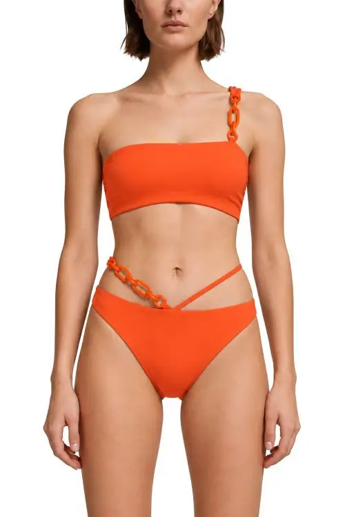 AYJE Jackie One Shoulder & Slip Bottom - Orange