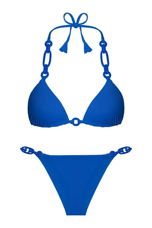 AYJE Jackie Triangle Top & Bikini Bottom - Blue