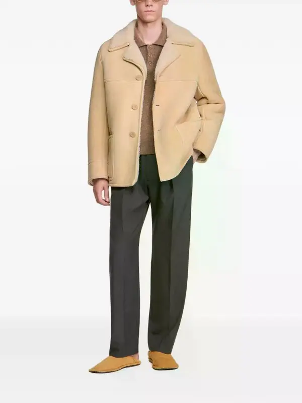 Sandro Shearling Leather Jacket