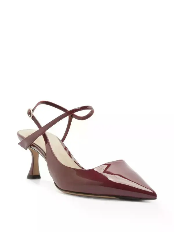ALEXANDRE BIRMAN Tita Wrap Leather Pumps - Red