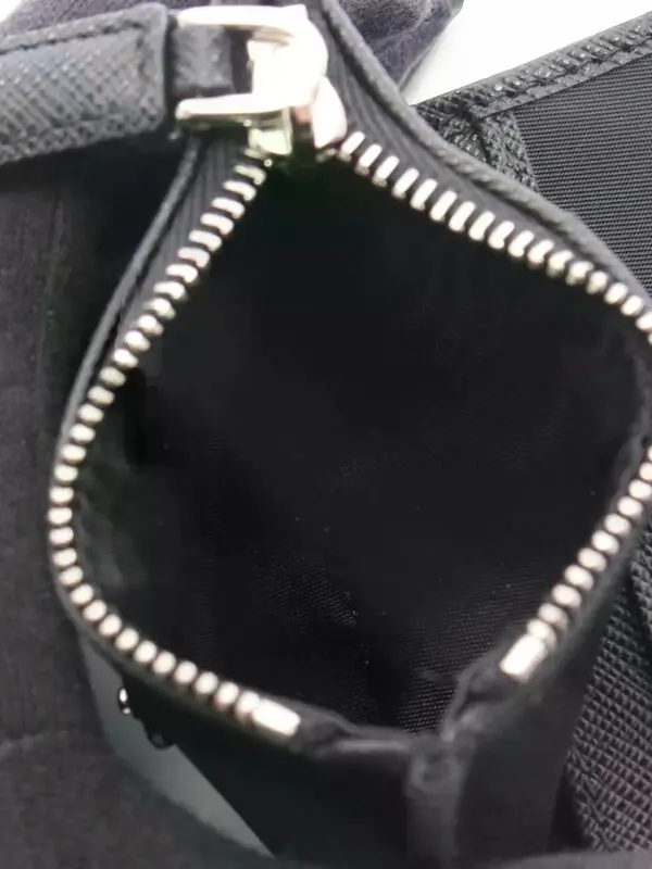 Prada Re-nylon Saffiano Leather Bi-fold Wallet