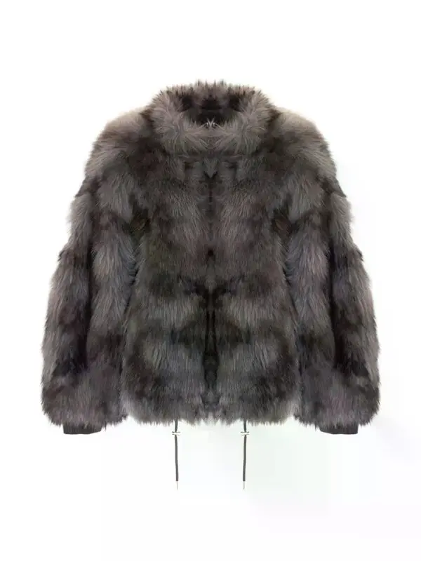 SWORD 6644 Oversized Faux-fur Coat