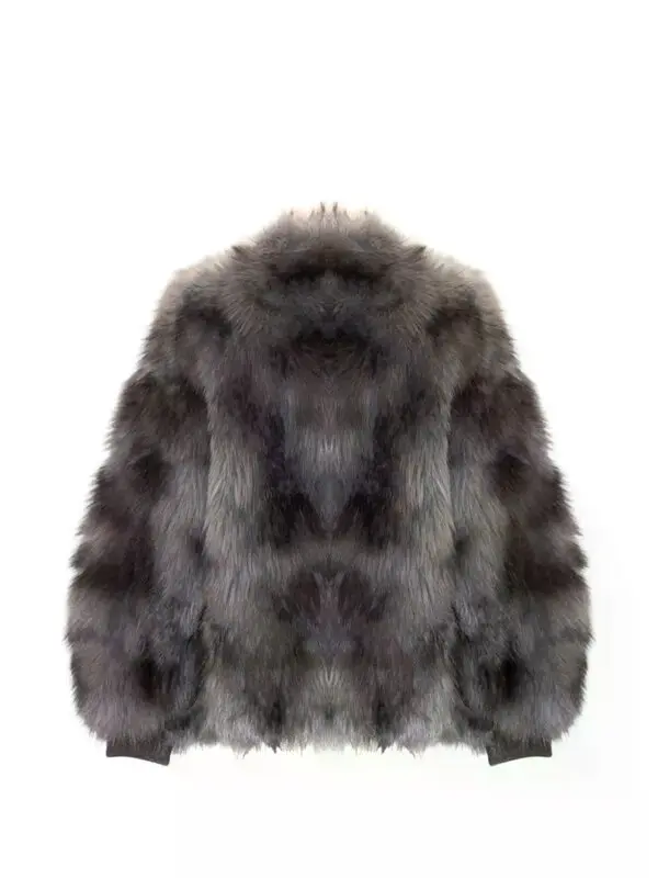 SWORD 6644 Oversized Faux-fur Coat
