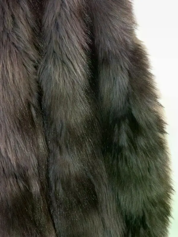 SWORD 6644 Oversized Faux-fur Coat