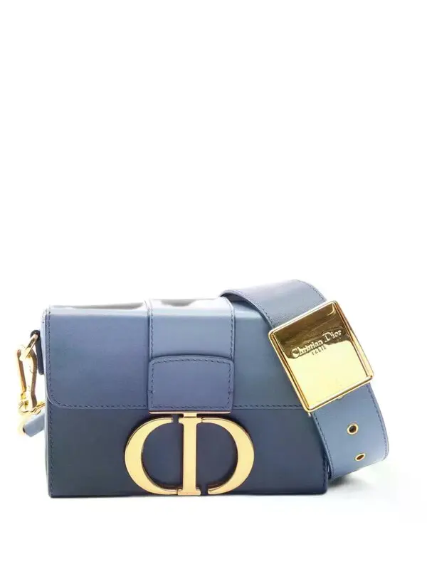 Dior 2010s 30 Montaigne Box Mini Bag - Blue