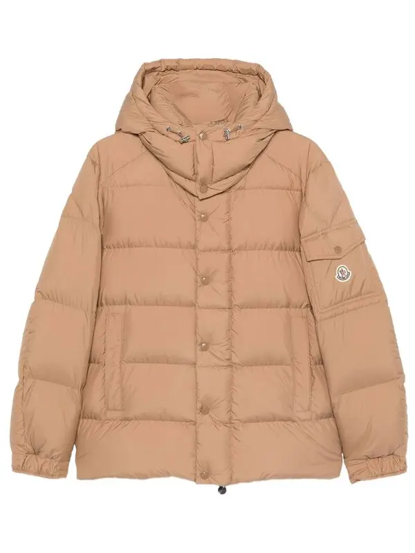 Moncler Piumino Corto Maya 70 Con Cappuccio - Brown